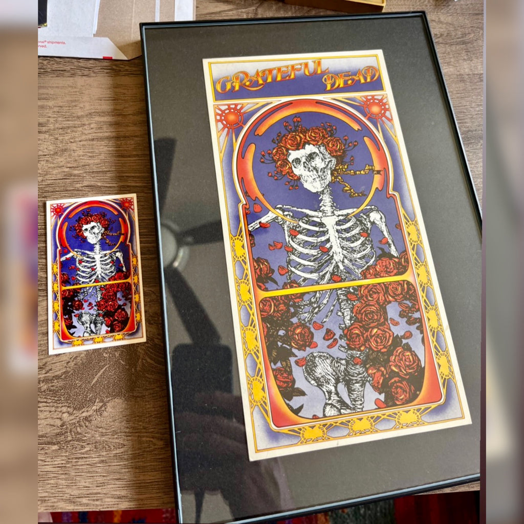 Original Rare Vintage 1971 Framed Grateful Dead Bertha Handbill – GDT